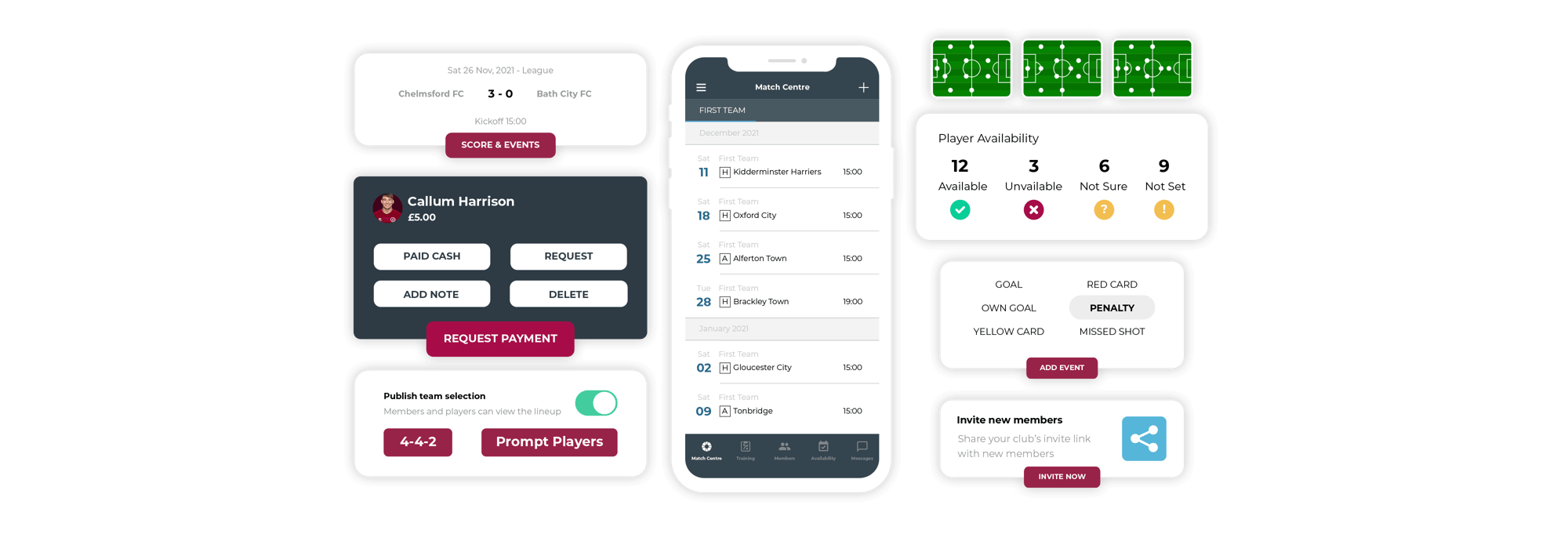 The Manager app for your club coaches and team managers