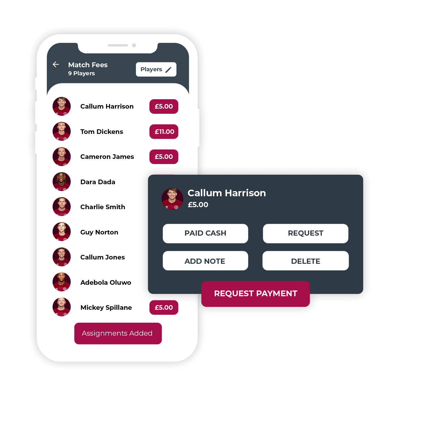 The Manager app for your club coaches and team managers